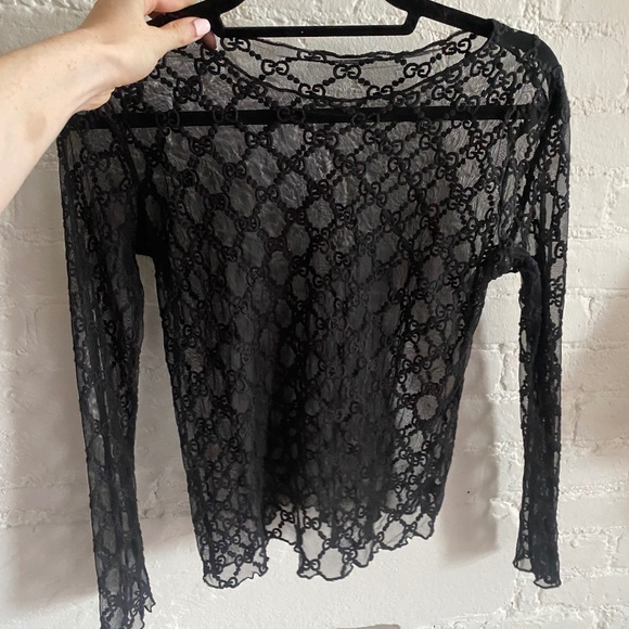 Gucci | Tops | Gucci Mesh Top | Poshmark